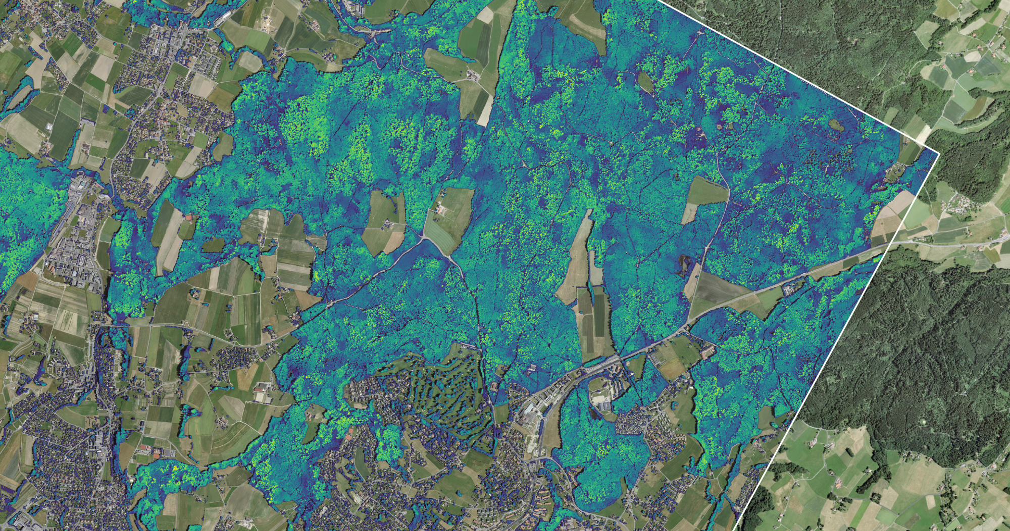 Height Estimation from Aerial Visual Images with Deep Learning