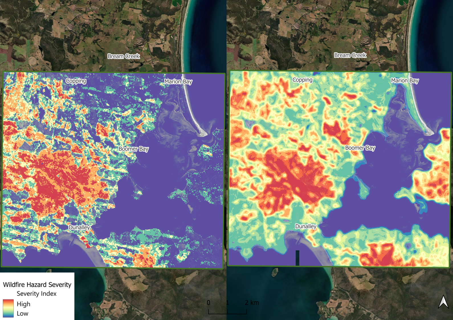 Wildfire Severity Model Validation: Comparing our latest model and Real ...